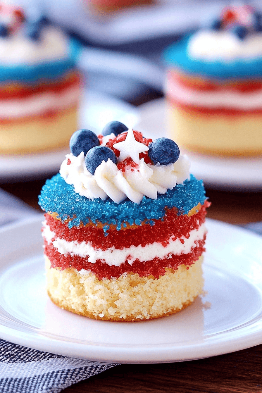 Mini Cakes: Patriotic Angel Food Bundt For Celebrations